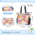 Beach Tote Bag with Waterproof Wet Pocket & Detachable Pouch for Pool ...