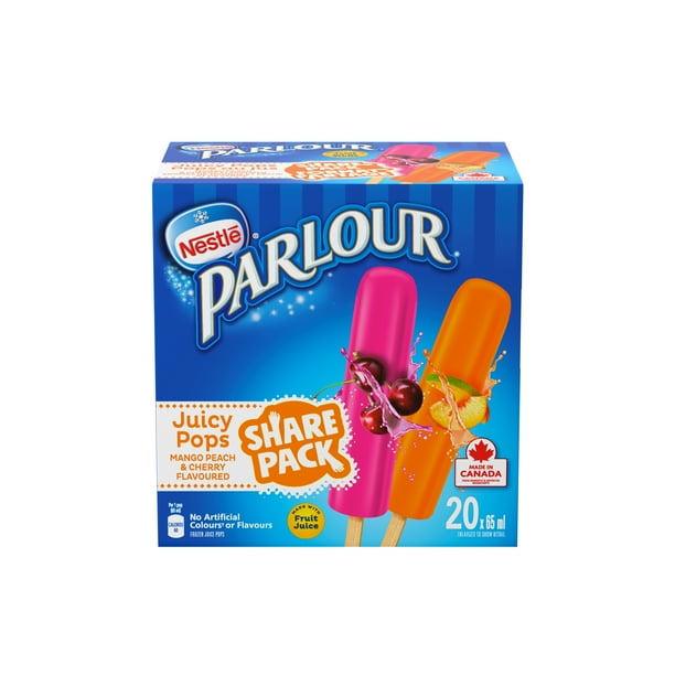 Juicy Pops, Mango Peach and Cherry Flavoured Frozen Ice Pops, Made With ...