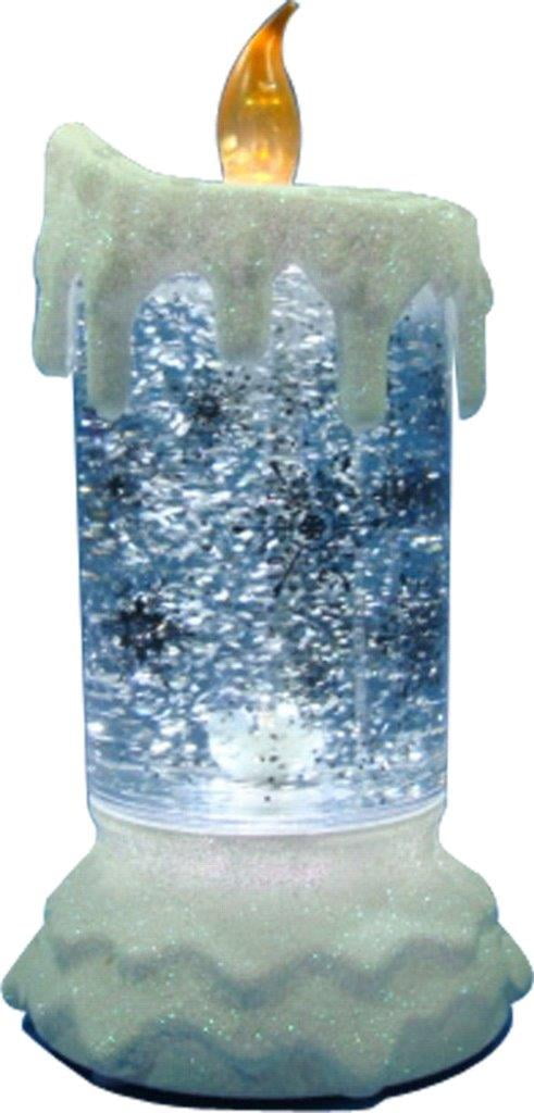 Elegantoss LED glitter flame less candle with Moving Patterns light ...