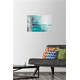 Frosted Art Trend - Abstract Wall Poster with Push Pins, 14.725" x 22. ...