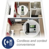 Vtech CS6649-2 Home Telephone Set, Digital Answering System with Corded ...