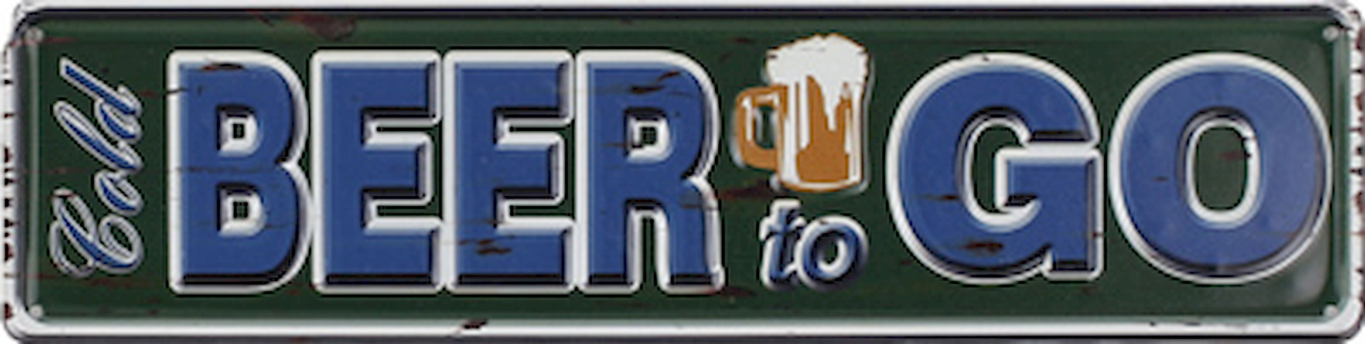 Beer To Go Metal Sign - Walmart.com
