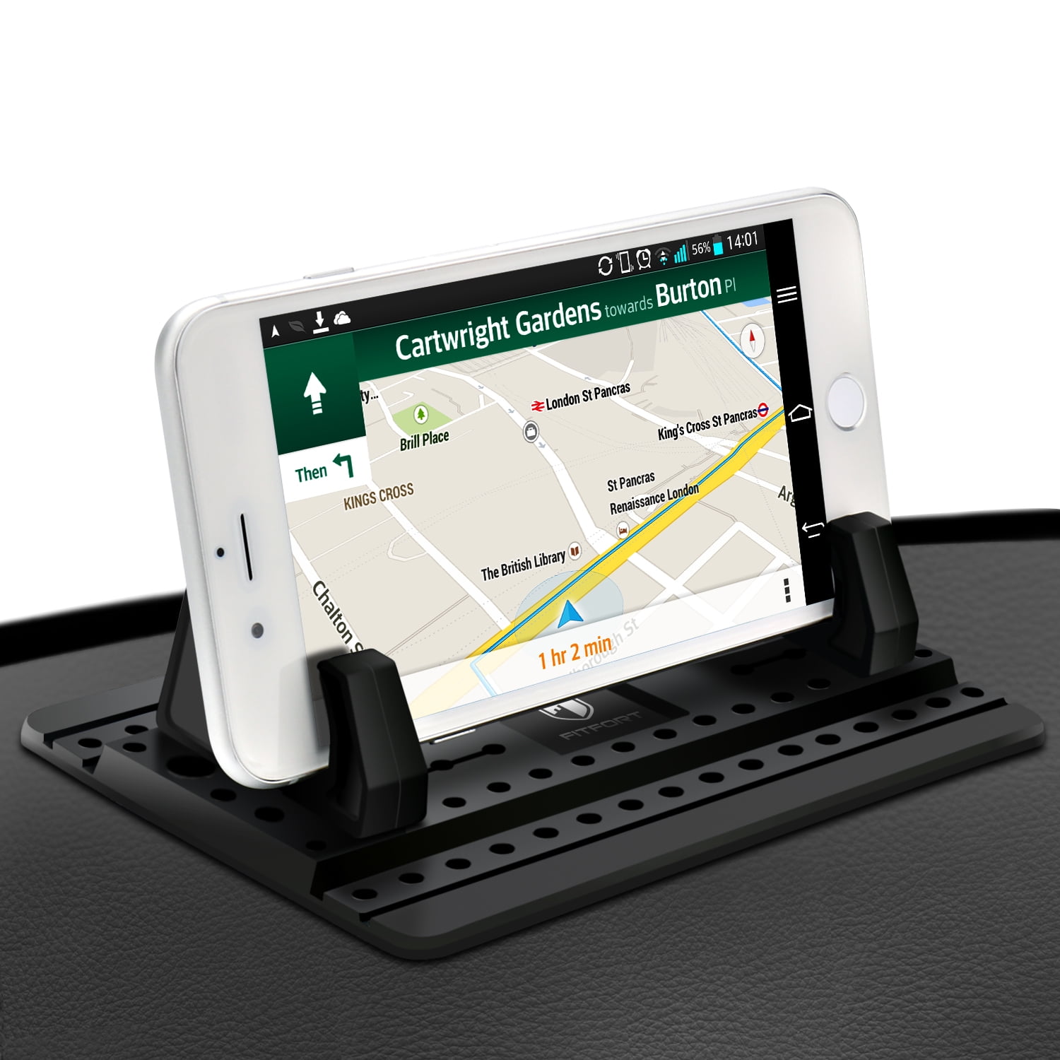 Car Phone Holder, Car Phone Mount Silicone Car Pad Mat for Various ...