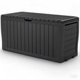 Outdoor Storage Box,75 Gallon Deck Box, Waterproof Resin Patio Storage ...