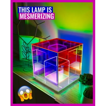 Merkury Innovations Iridescent Infinity Cube Light - Plug-In Multicolor ...