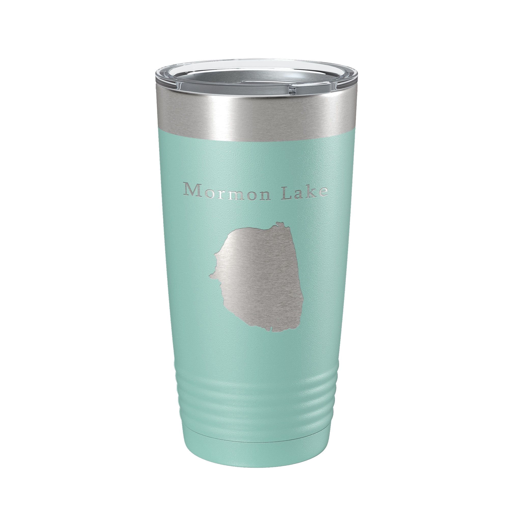 Mormon Lake Map Tumbler Travel Mug Insulated Laser Engraved Coffee Cup ...