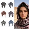 Arabic Shemagh Scarf Classical Checkered Neckerchief Religous Fringed ...
