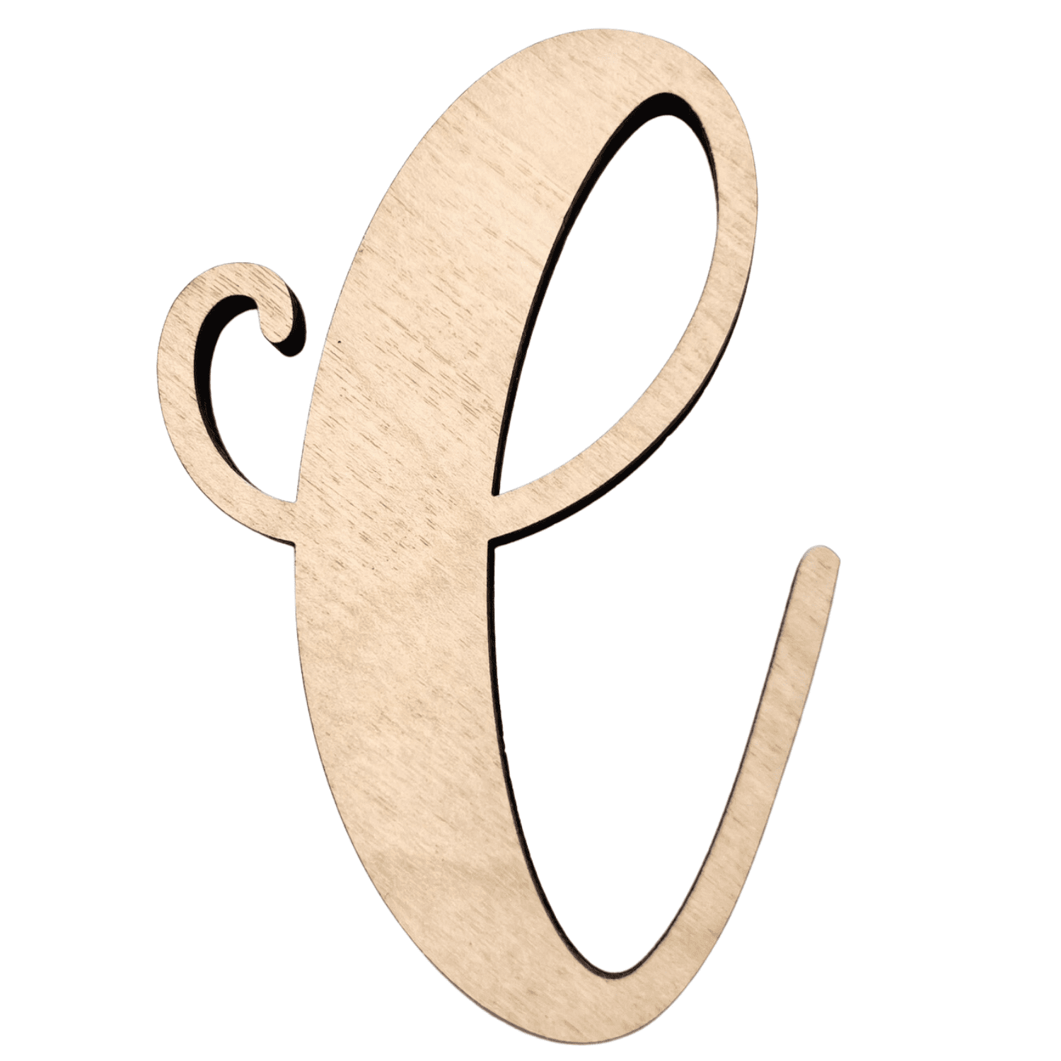 8" Tall BIRCH Wood Letter C | 1/4" Thick | Wood Craft Letter | Starfish ...