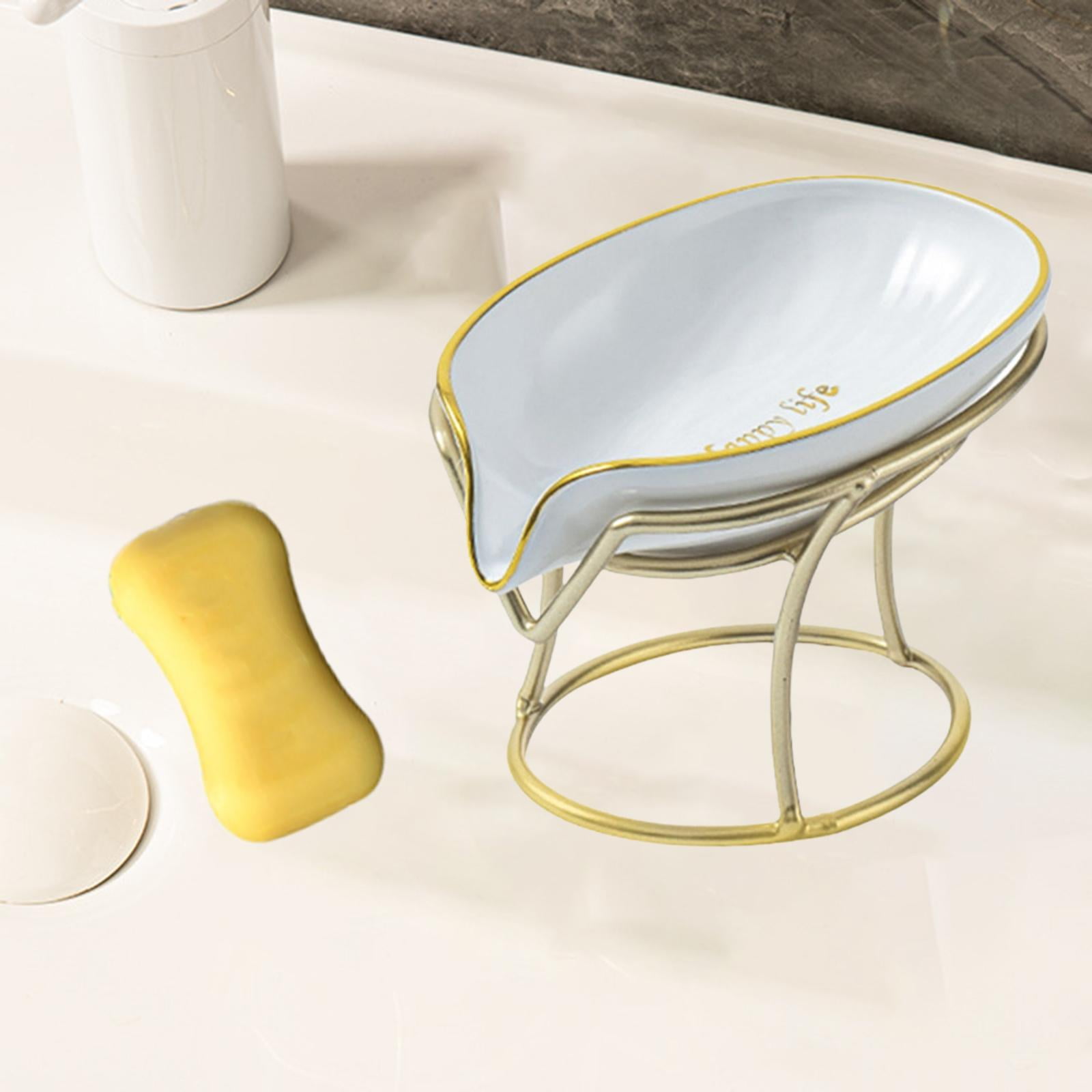 Bathroom Soap Dishes Drainage Tray Soap Container Storage Plate with ...