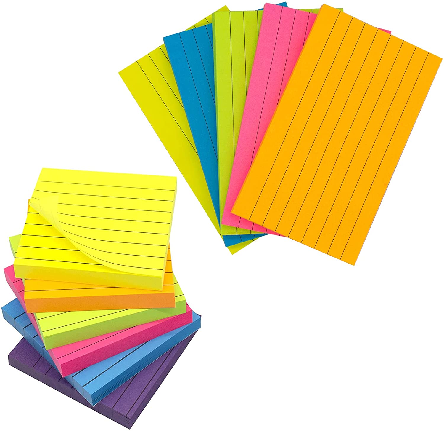 Bundled Product of 3 x 3" Sticky Notes and 3 X 5" Linde Sticky Notes ...