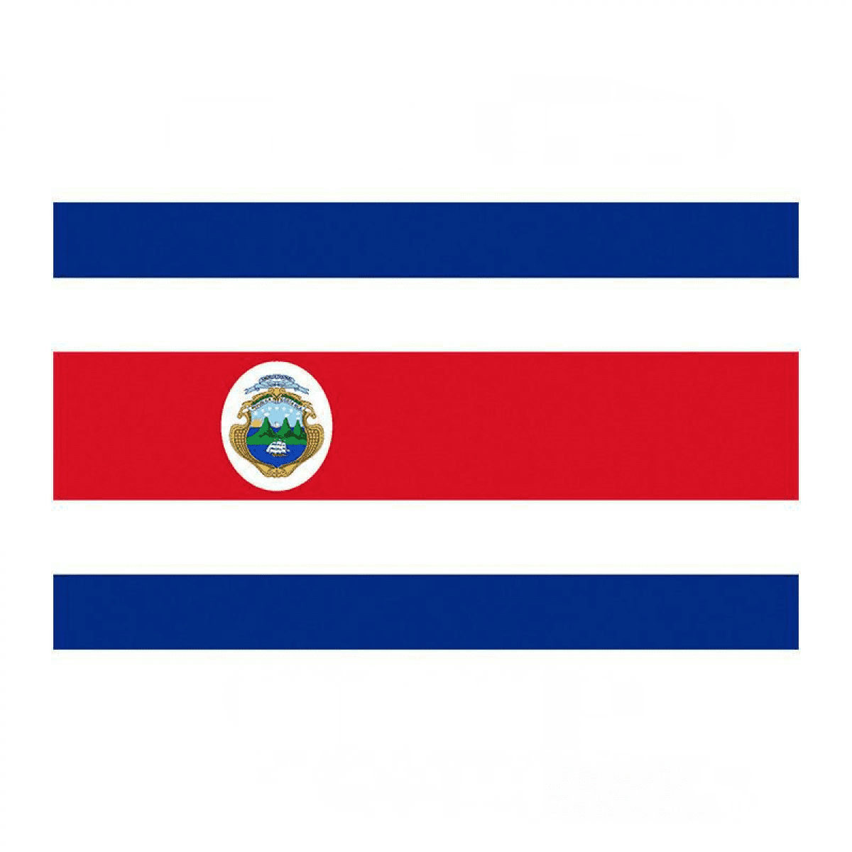 3x5 Feet Costa Rica Flag - Vivid Color and Fade Proof - Canvas Header ...