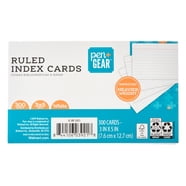 Staples 5" x 8" Line Ruled White Index Cards 500/Pack (51006) 233478 ...