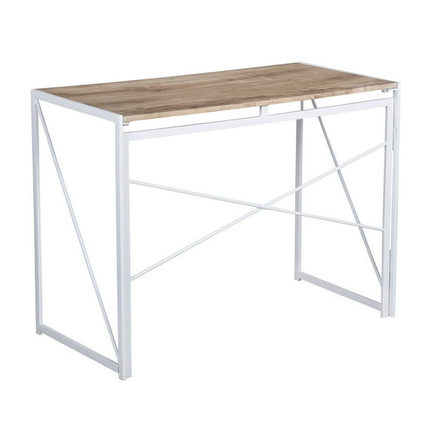 Homy Casa 39.4'' Folding Desk Modern Simple Laptop No Assembly Computer ...