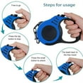5m Retractable Dog Leash, Pet Walking Leash With Anti-slip Handle ...