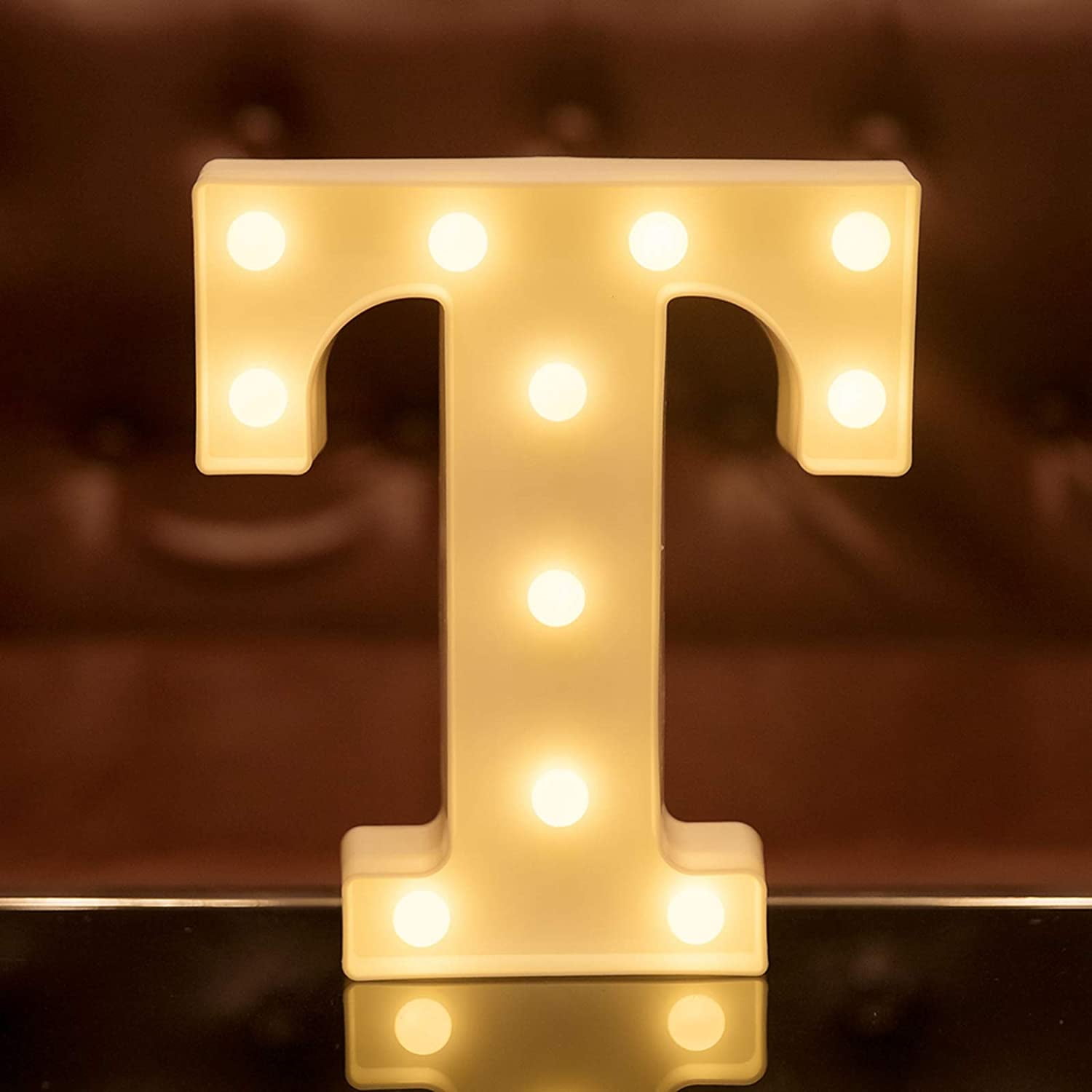Morttic LED Letter Lights Alphabet Light Up Sign for Night Light Home ...