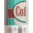 Coffee Sheer Curtains 54 inches Long, Shabby Chic Blue Red Stripes ...