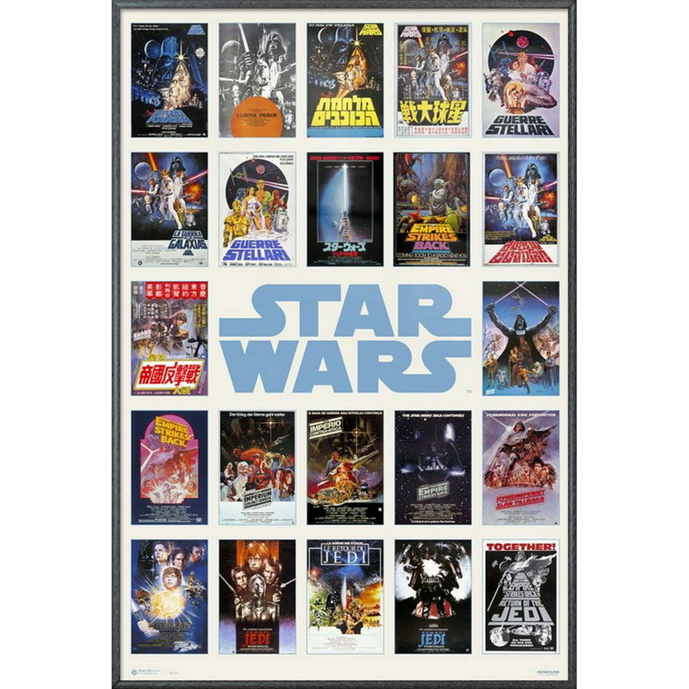 Star Wars - Framed Movie Poster / Print (One Sheet Poster Collage ...
