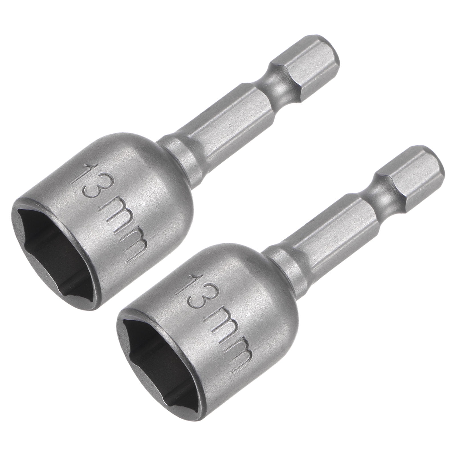 Uxcell Quick-Change Nut Driver Bit, 1/4" Hex Shank 13mm Magnetic Nut ...