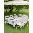Cartoon Ocean Rectangle Outdoor Tablecloth with Umbrella Hole Nautical ...