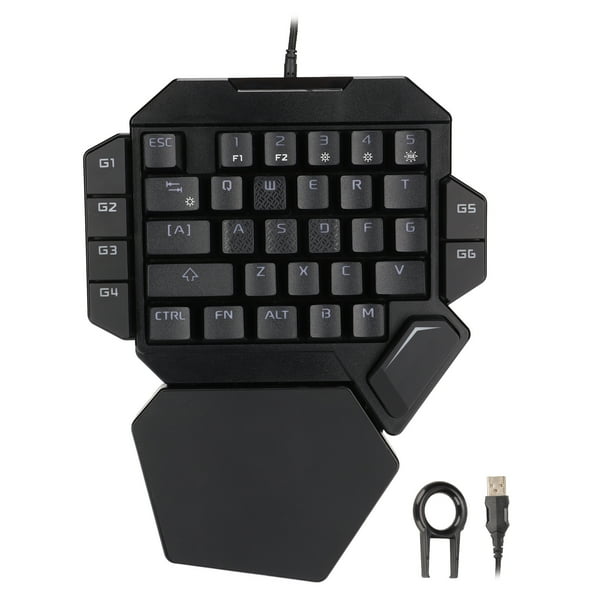 Small Gaming Keyboard,One Handed Keyboard 35 Single Hand Keyboard One ...