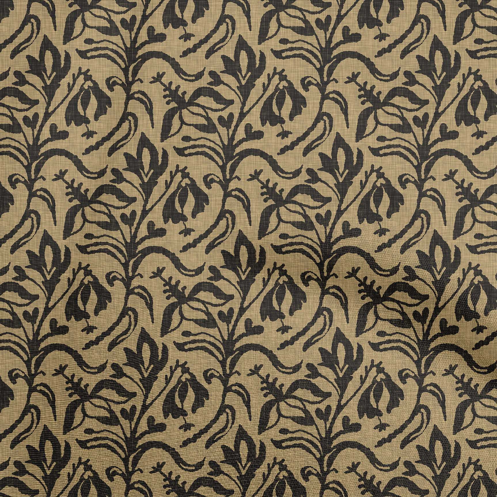 oneOone Silk Tabby Light Brown Fabric Block Fabric For Sewing Printed ...