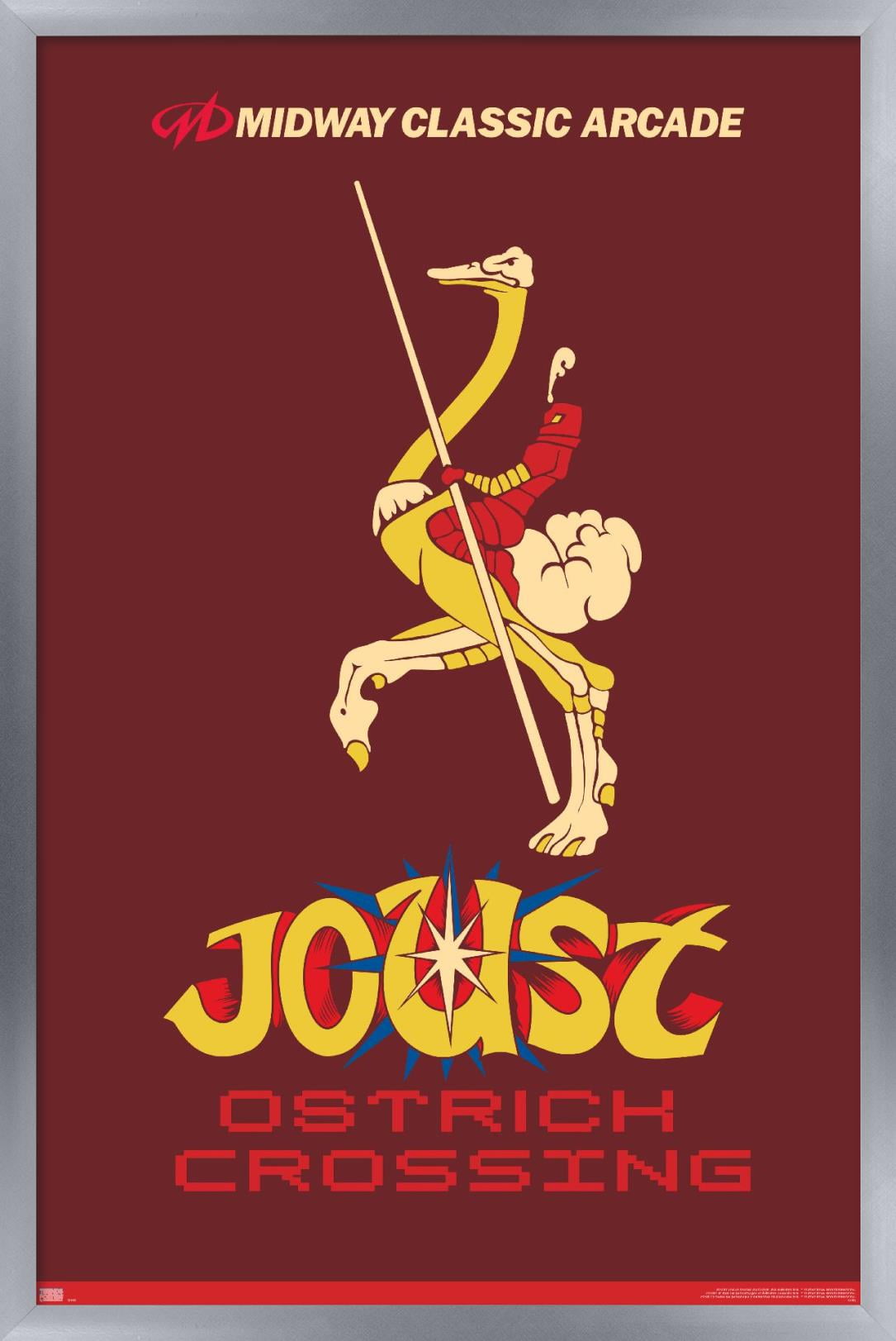 Trends International Midway Arcade: Joust - Graphic Wall Poster 24.25 ...