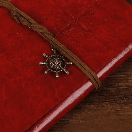 SAYDY Vintage pirate ship notebook travel diary loose-leaf notepad KC ...