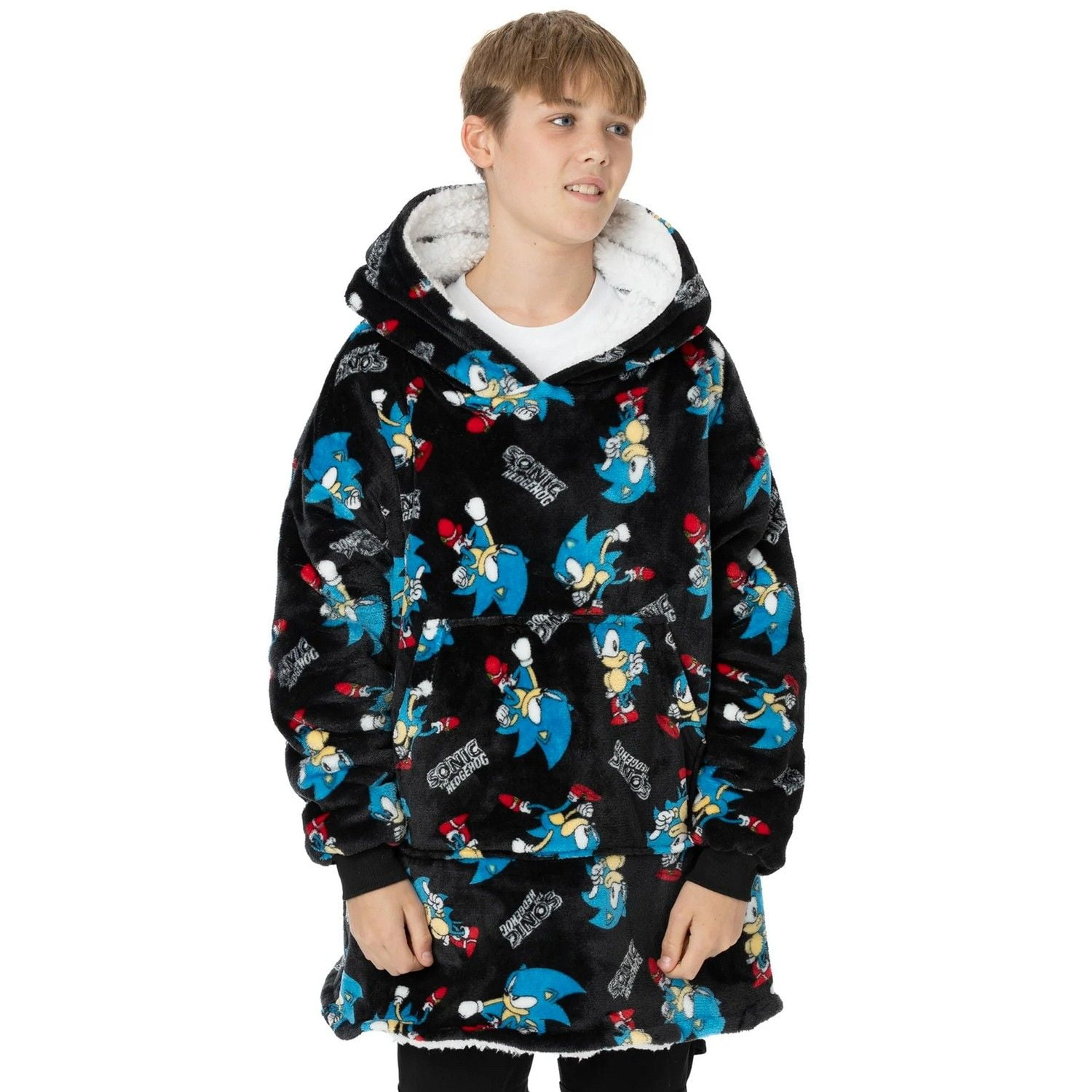 Click here for Sonic The Hedgehog Boys/Girls Oversized Hoodie Bla... prices