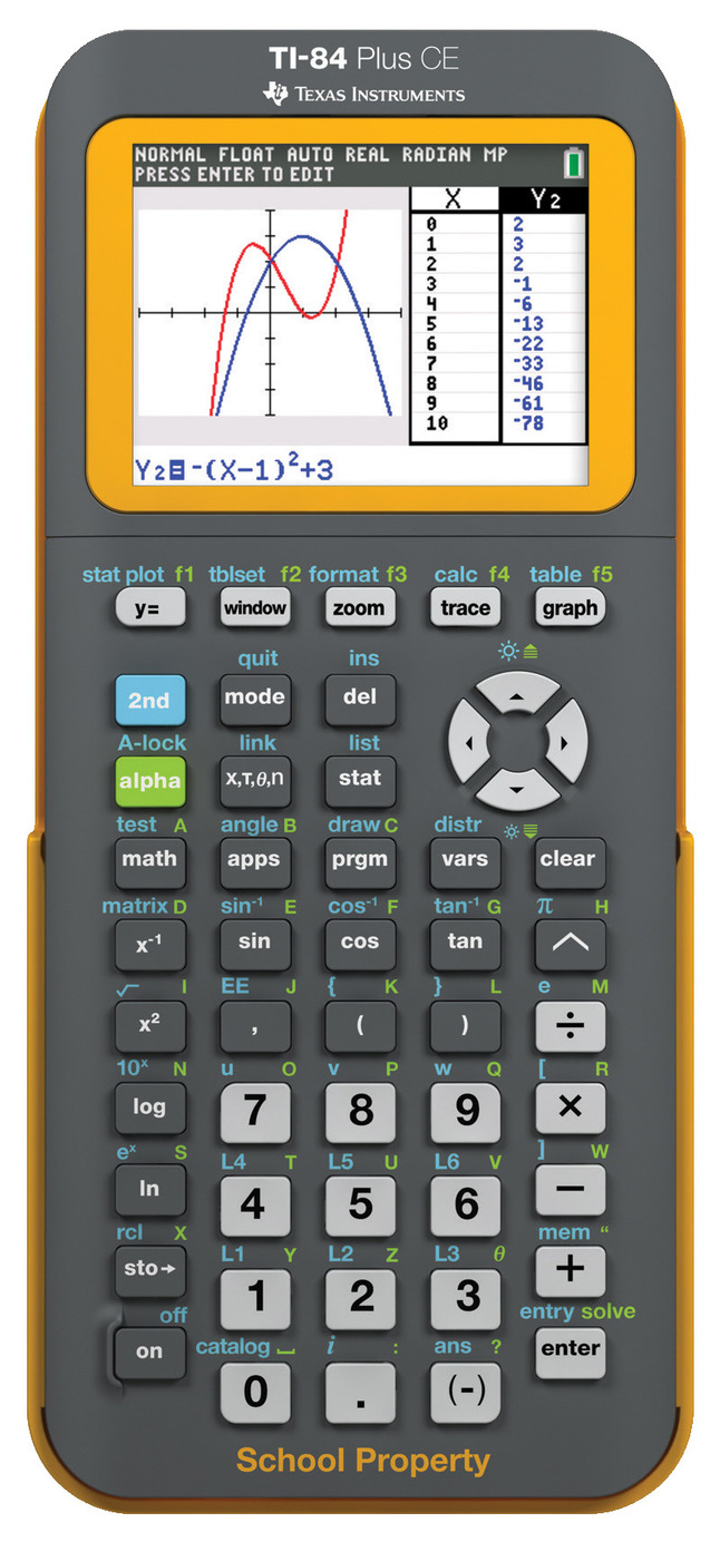 Texas Instruments TI-84 Plus CE Graphing Calculators, Python, Teacher ...