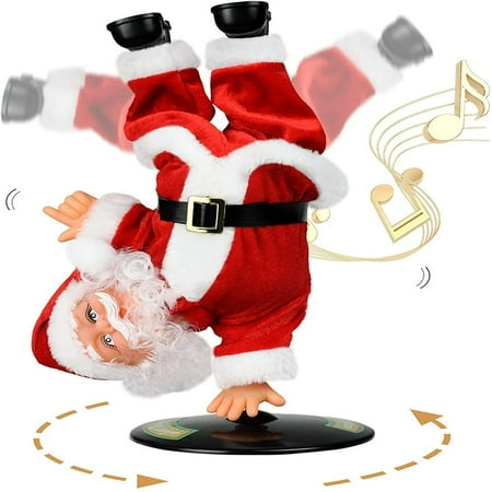 POINTERTECK Singing Dancing Santa Claus Christmas Inverted Rotating ...