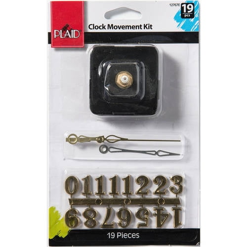 Plaid Clock Part Accessories, Clock Movement Kit, 19 Piece - Walmart.com
