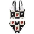 BZSMCE Swimsuit 2-Piece Tank Swimming Wear Quick Dry Bathing Suit-Grid ...