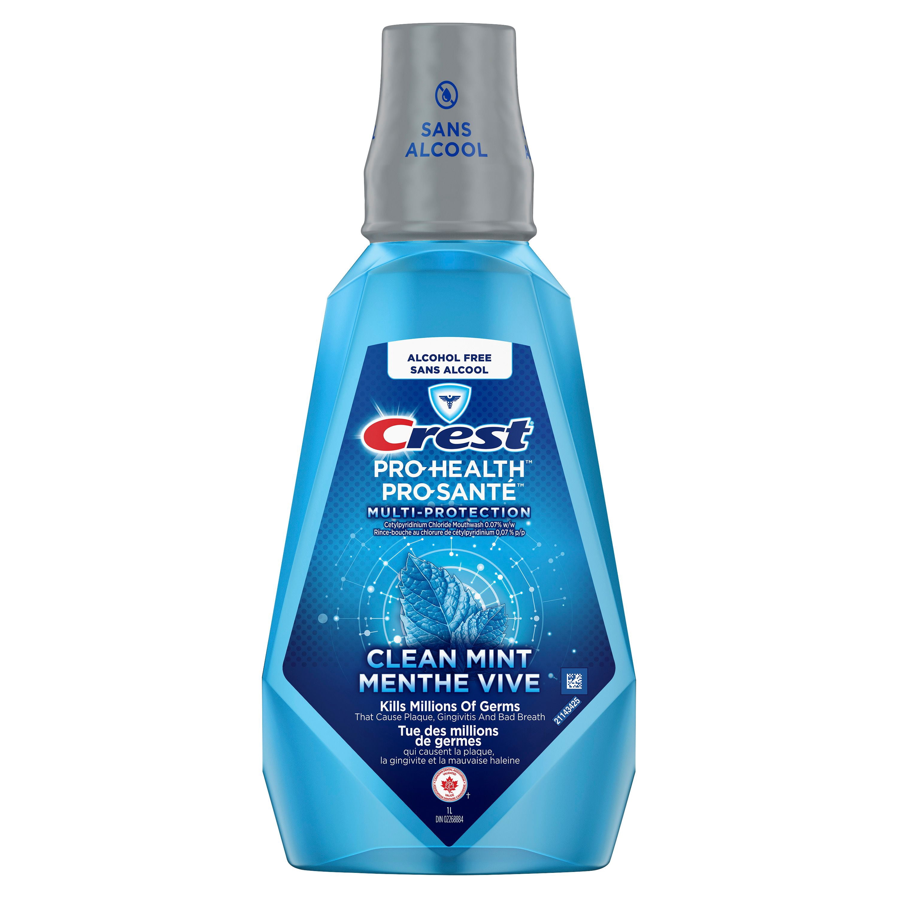Crest Pro-Health Multi-Protection Alcohol Free Mouthwash with CPC ...