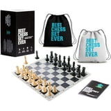 Classic Games Collection Inlaid Wood Chess Set With 3" King - Walmart.com