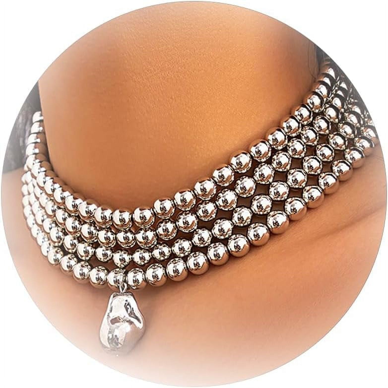 Click here for Hahdaxia Layered Beaded Choker Necklaces For Women... prices