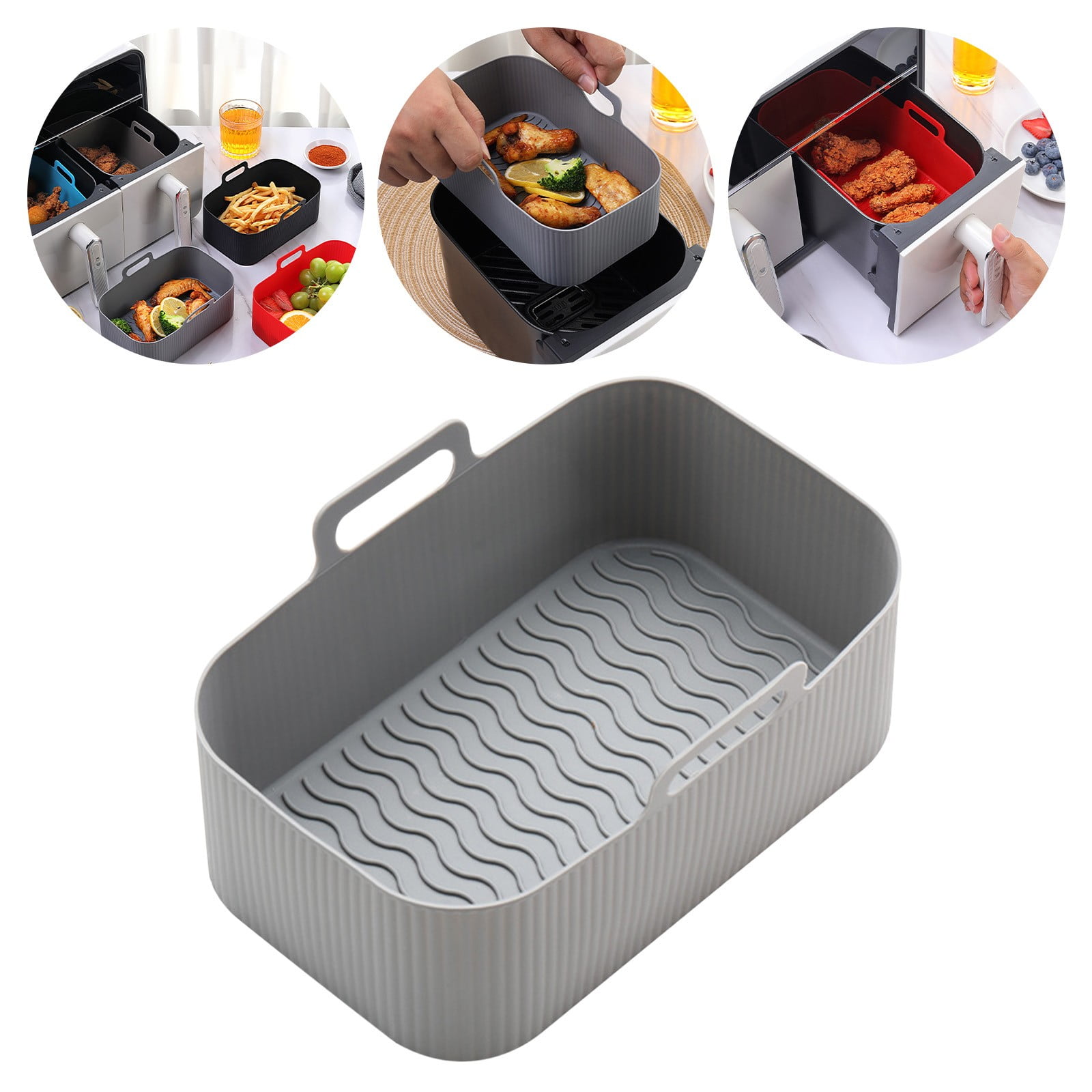 Click here for Ontiwes Reusable Silicone Fryer Basket Liner - Fit... prices
