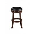 Boraam 29 Inch Backless Wood Swivel Bar Stool with Cappuccino Finish ...