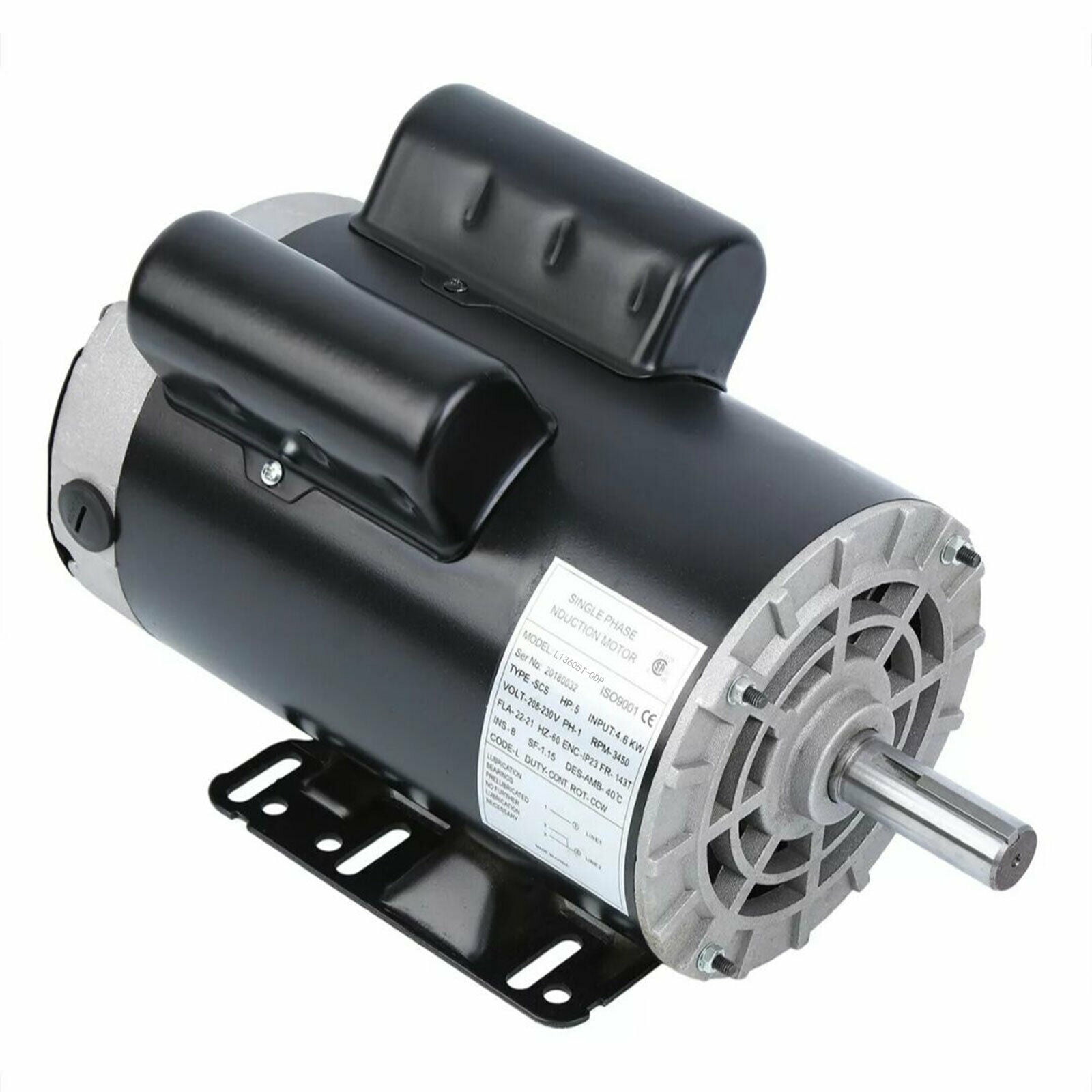 CNCEST 3600rpm Air Compressor Duty Electric Motor Single Phase 7/8 inch ...