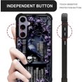 for Samsung Galaxy S24/S25 Case, Gothic Raven Bookshelf Design，Black ...
