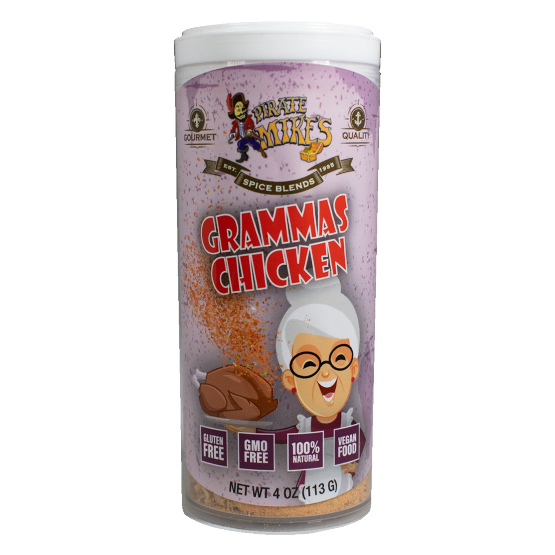 Pirate Mike's Gramma's Chicken Seasoning Medium 4 oz - Walmart.com