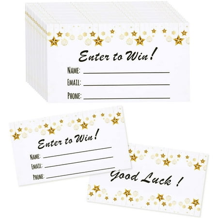 200 Pieces Enter to Win Cards Entry Form Cards Blank Drawing Cards for ...