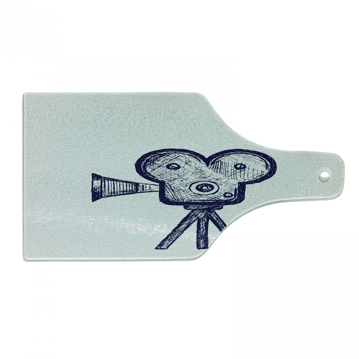 Movie Theater Cutting Board, Hand Drawn Sketch of a Video Projector in ...