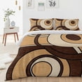Abstract Nested Rings Bedding Duvet Cover Set Twin Size 4 Pieces, Retro ...