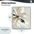Expressive Cornelia Flower Gray Framed Giclee Art, design by Design ...