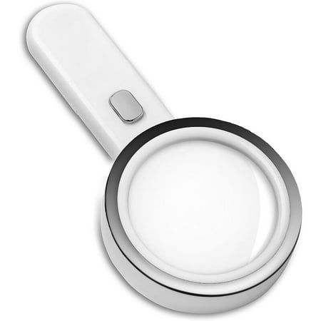 5X High Power Illuminated Magnifying Magnifier, Large 90mm Distortion ...