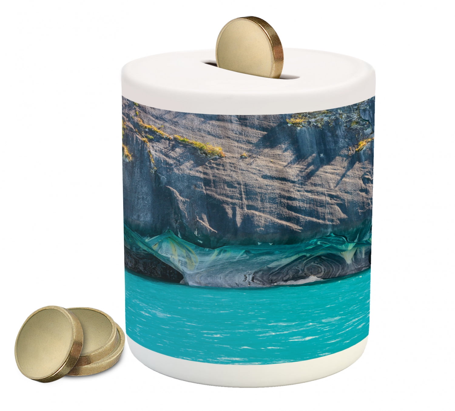 Turquoise Piggy Bank, Marble Caves of Lake General Carrera Chile South ...