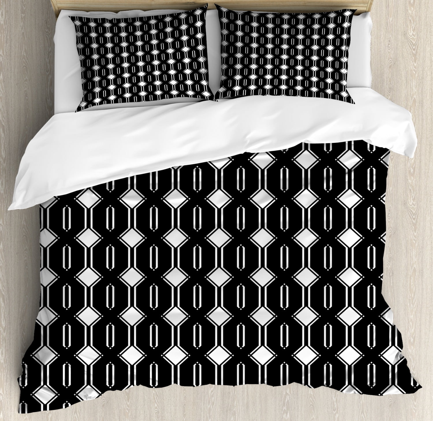 Geometric Duvet Cover Set King Size, Monotone Symmetric Order Pattern ...