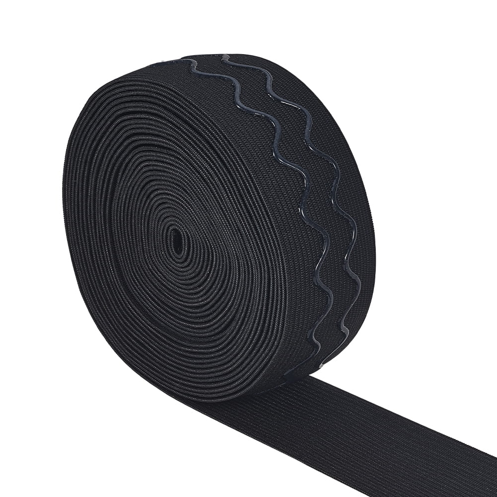 6Yards Black Non-Slip Silicone Elastic Gripper Band for Garment Sewing ...