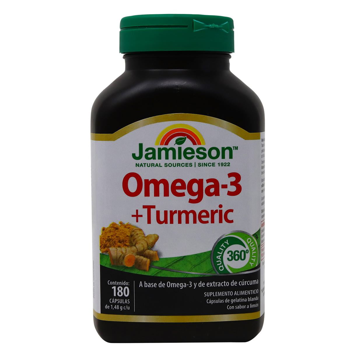 OMEGA-3+ TURMERIC 180 CÁPSULAS JAMIESON | Walmart en línea