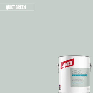 Lanco Color Collection Satin Interior Wall & Trim Paint, Quiet Green,1 ...
